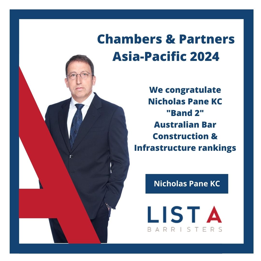 Chambers & Partners 2024: Australian Bar Construction & Infrastructure ...